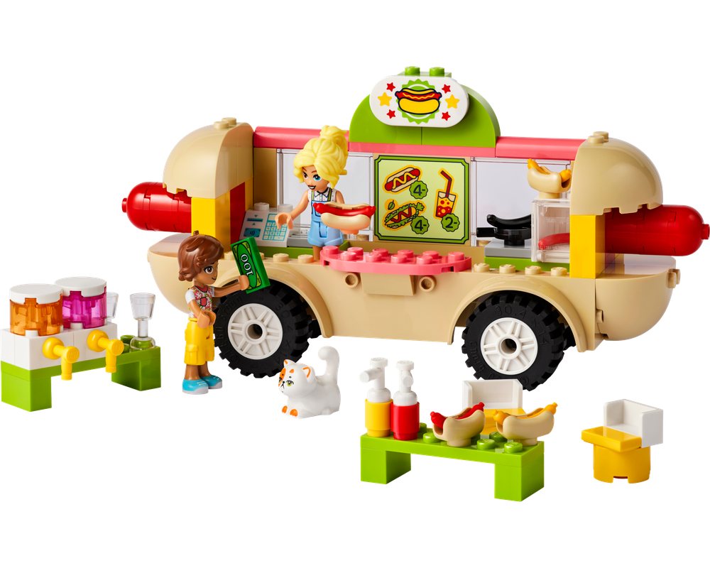 LEGO Set 42633-1 Hot Dog Food Truck (2024 Friends) | Rebrickable ...