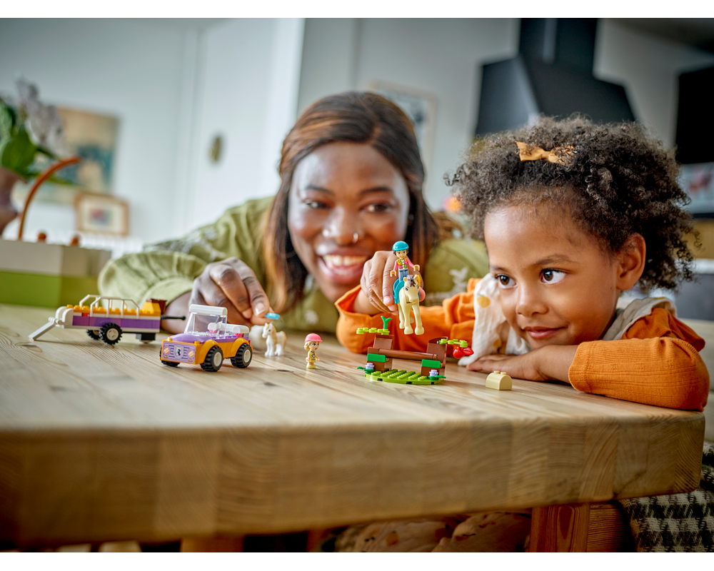 LEGO Set 42634-1 Horse and Pony Trailer (2024 Friends) | Rebrickable ...