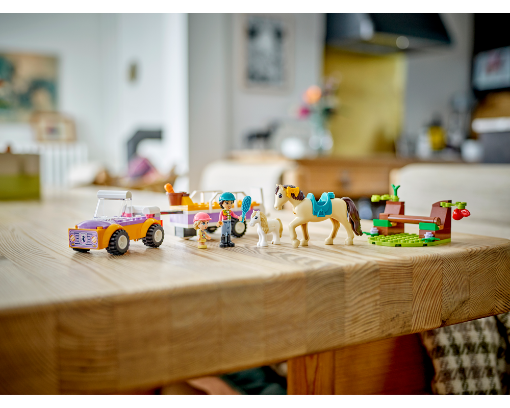 LEGO Set 42634-1 Horse and Pony Trailer (2024 Friends) | Rebrickable ...