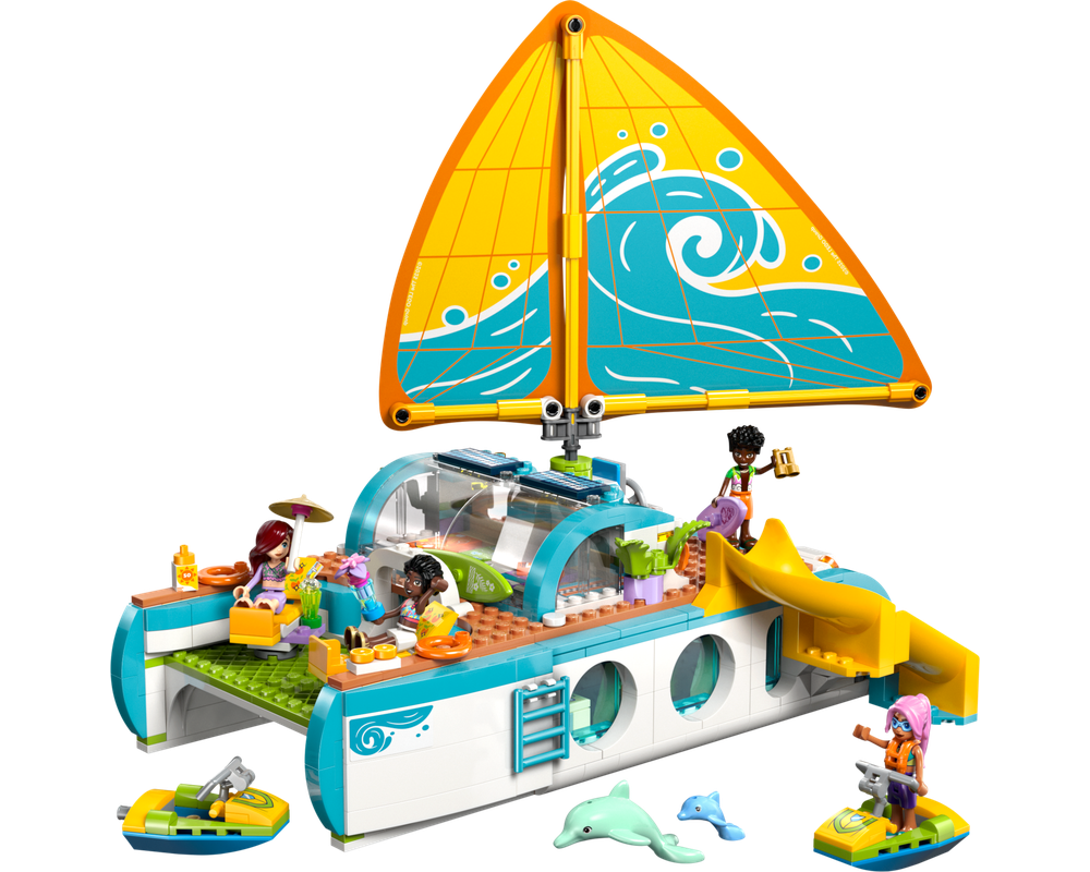 LEGO Set 42664-1 Travel Boat Adventure (2025 Friends) | Rebrickable ...