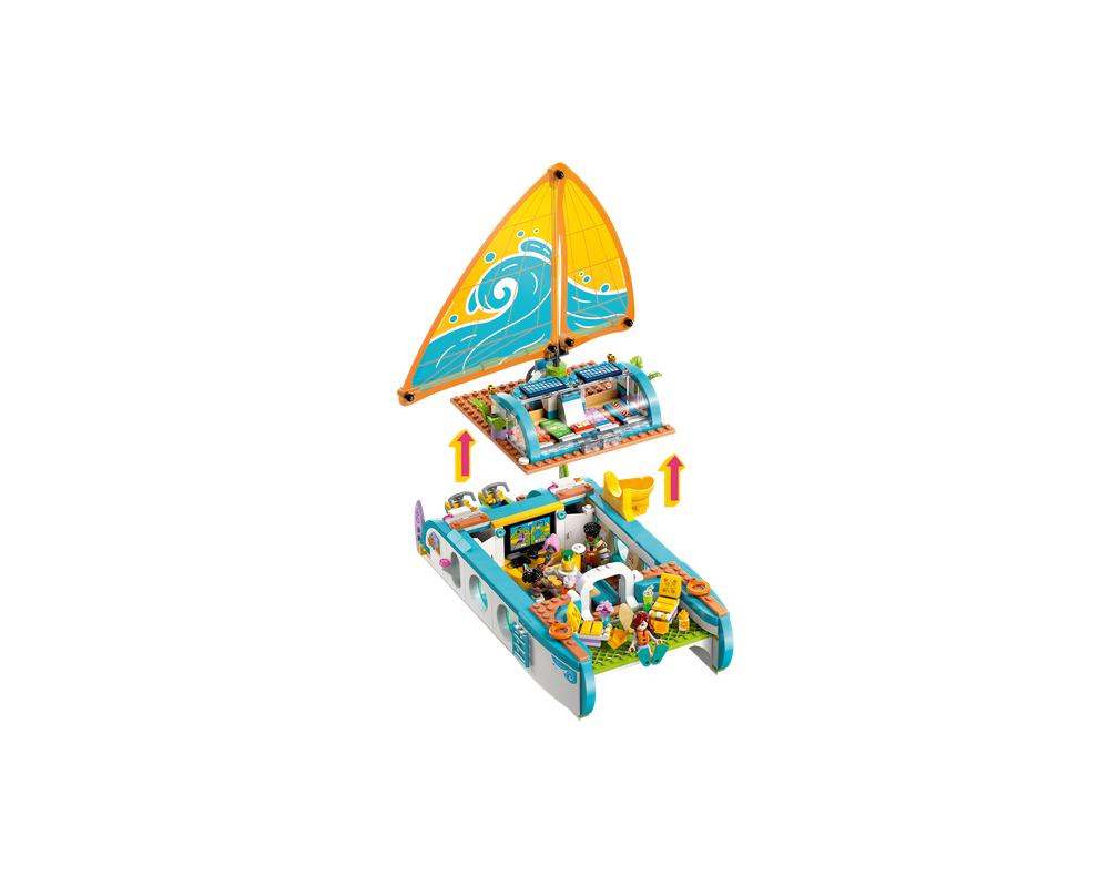 LEGO Set 42664-1 Travel Boat Adventure (2025 Friends) | Rebrickable ...