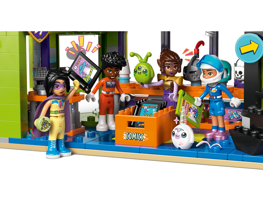 LEGO Set 42674-1 Comic Book and Game Store (2025 Friends) | Rebrickable ...