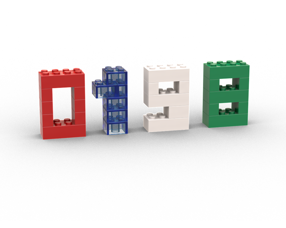LEGO Set 4278-1-b22 Numbers (2003 Creator) | Rebrickable - Build with LEGO