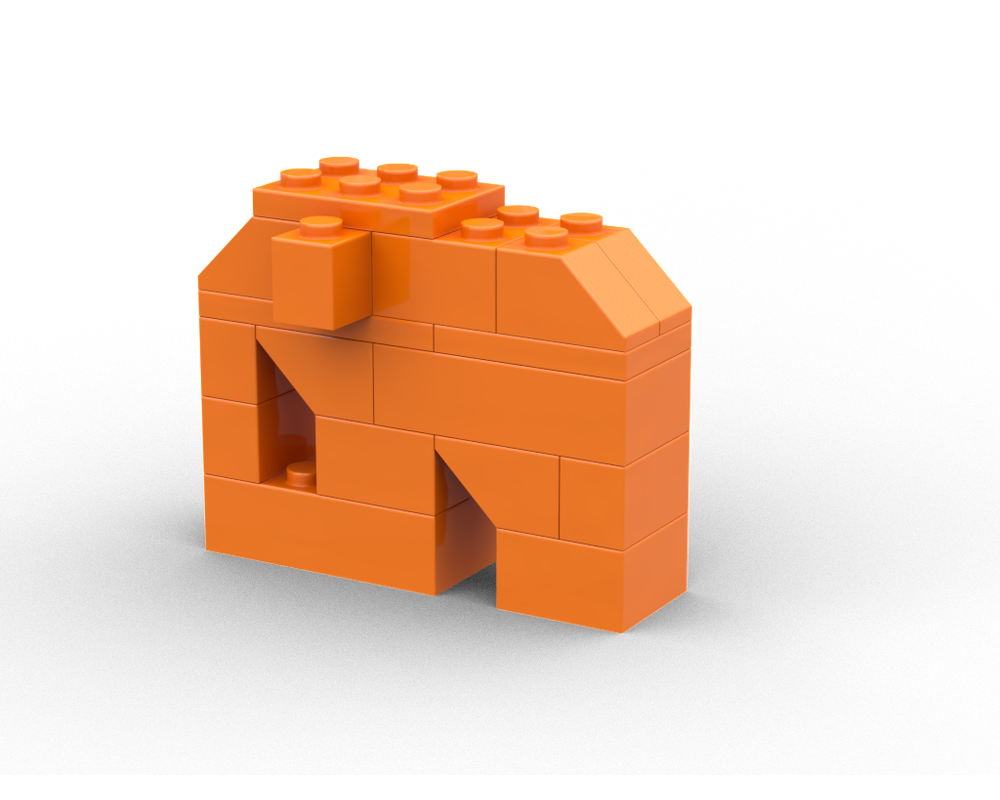 LEGO Set 4278-1-b27 Little Orange Elephant (2003 Creator) | Rebrickable ...