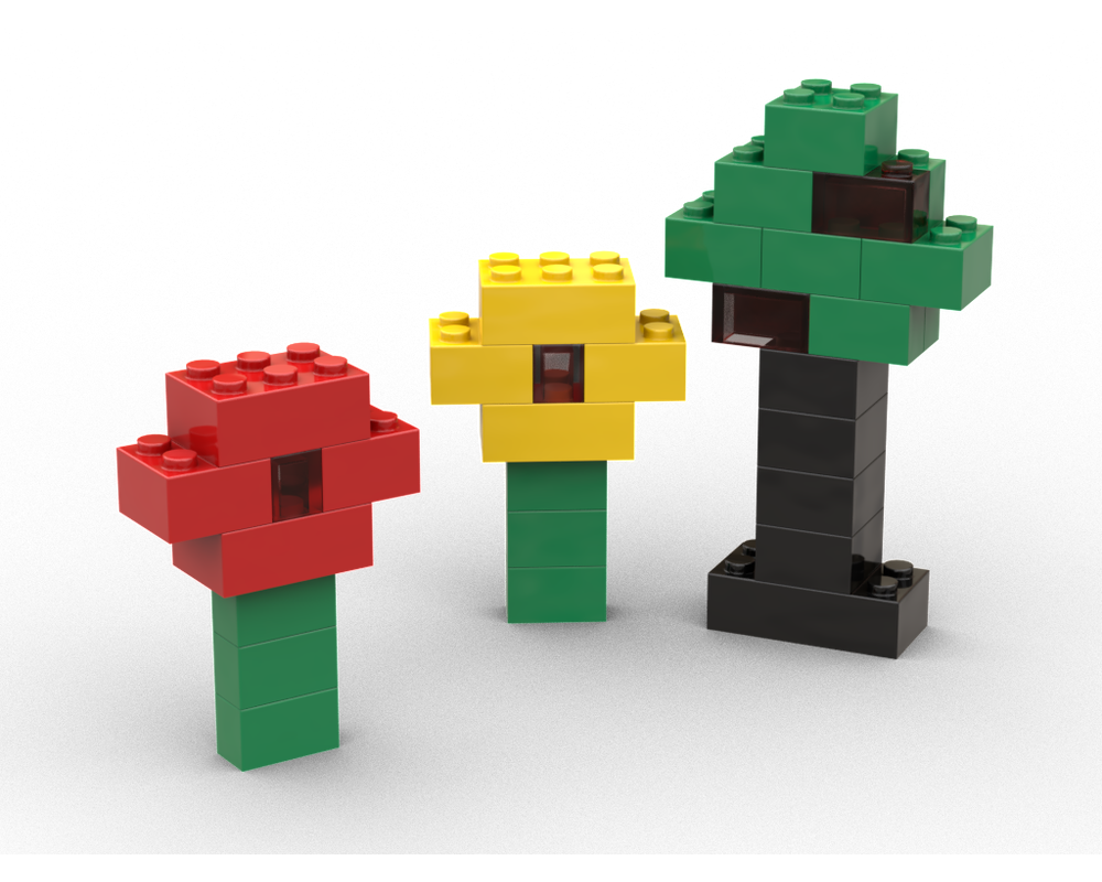 LEGO Set 4278-1-b34 Flower and Tree (2003 Creator) | Rebrickable ...