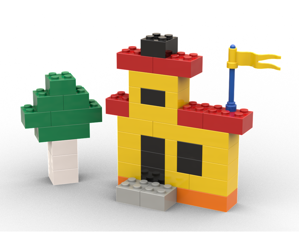 LEGO Set 4278-1-b44 House and Tree (2003 Creator) | Rebrickable - Build ...