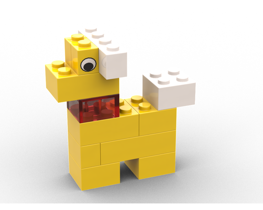 LEGO Set 4278-1-b54 Small Poodle (2003 Creator) | Rebrickable - Build ...