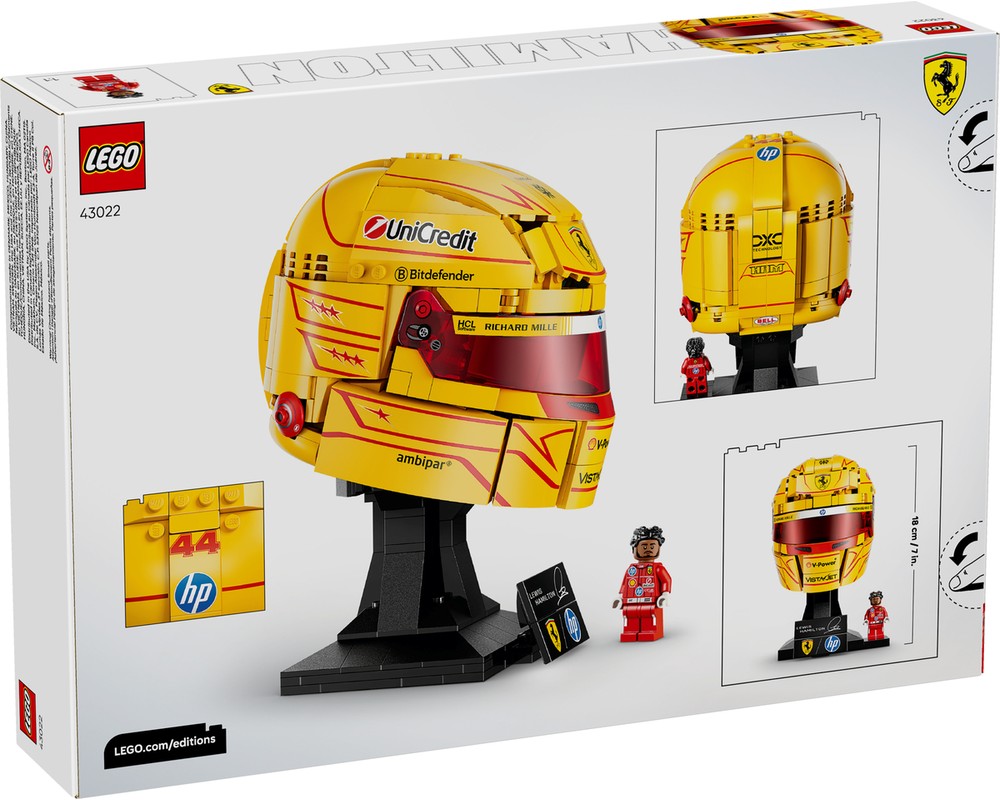 LEGO Set 43022-1 Scuderia Ferrari HP Lewis Hamilton Helmet (2026 ...