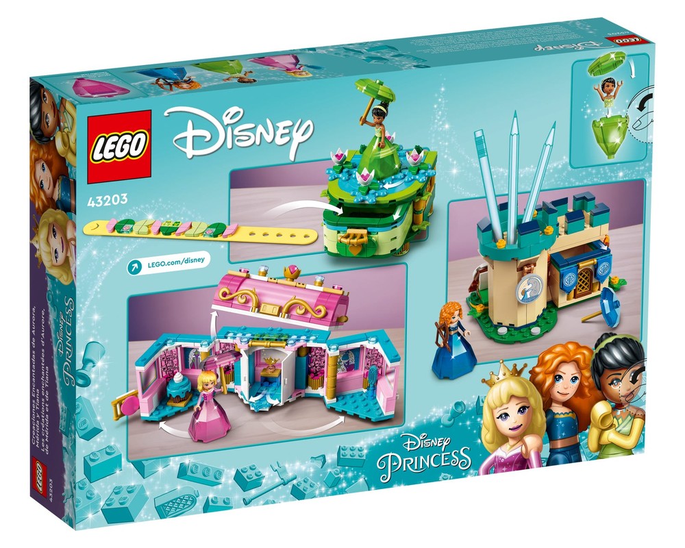 LEGO Set 43203-1 Aurora, Merida and Tiana's Enchanted Creations (2022 ...