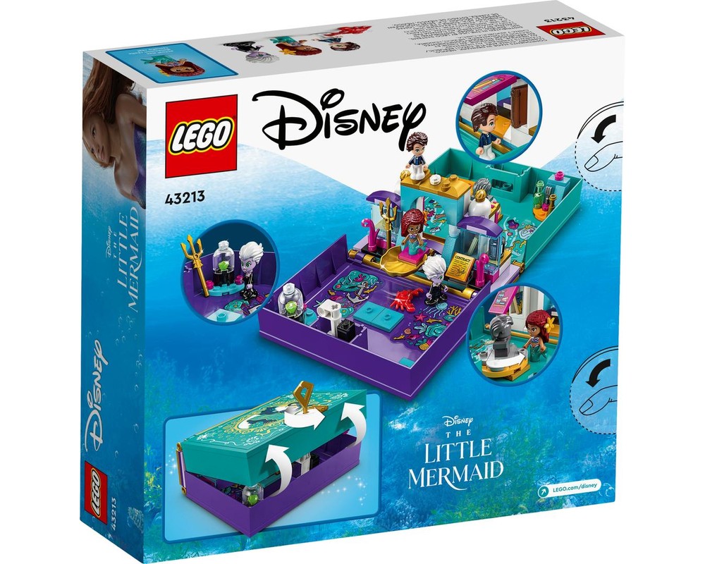 LEGO Set 43213-1 Little Mermaid Story Book (2023 Disney) | Rebrickable ...
