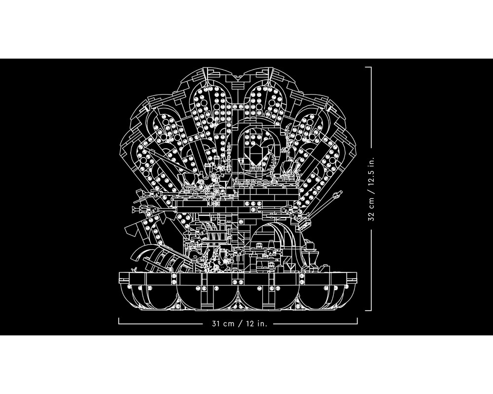 LEGO Set 43225-1 The Little Mermaid Royal Clamshell (2023 Disney ...