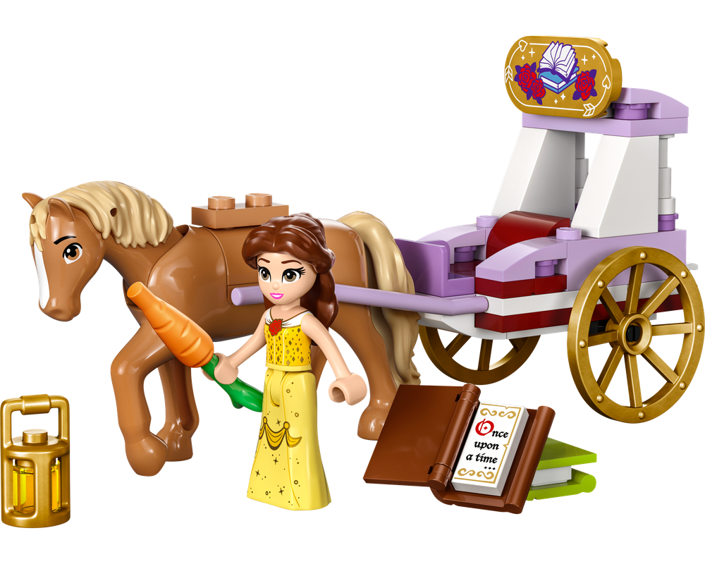 LEGO Set 43233-1 Belle's Storytime Horse Carriage (2024 Disney > Disney ...