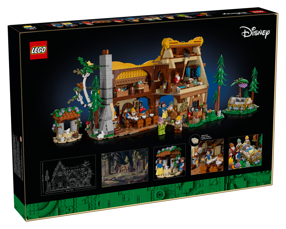 LEGO Set 43242-1 Snow White and the Seven Dwarfs' Cottage (2024 Disney ...