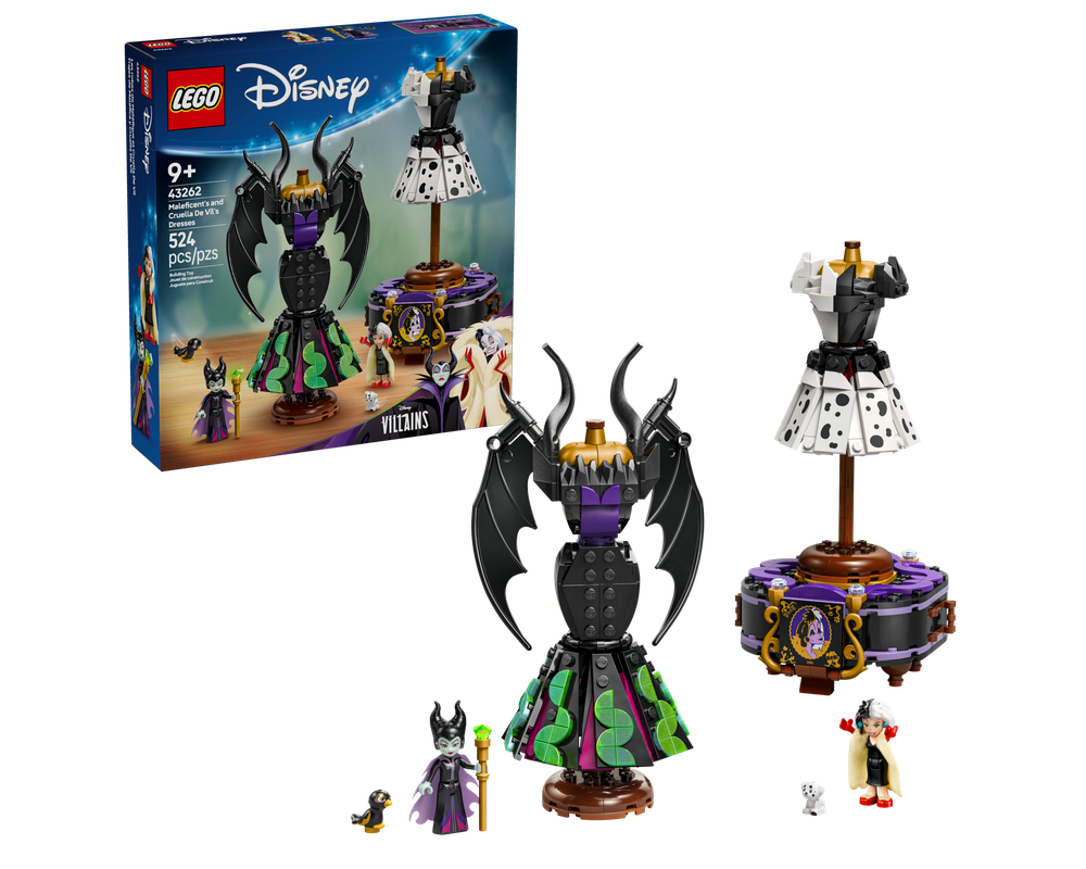LEGO Set 43262-1 Maleficent's and Cruella de Vil's Dresses (2025 Disney ...
