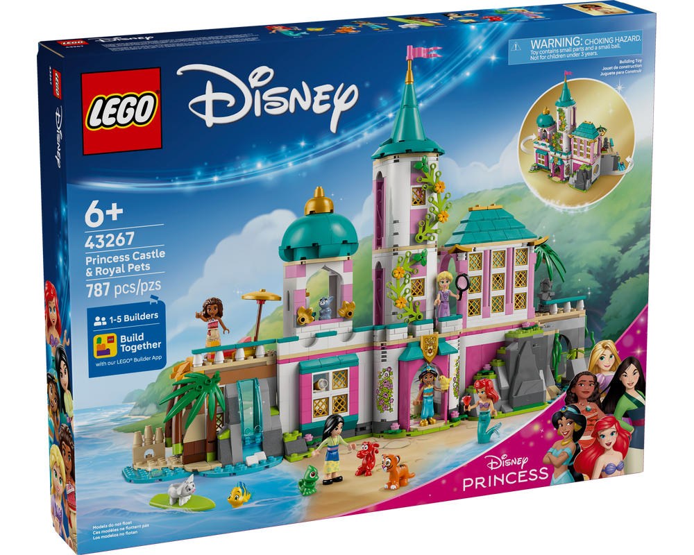 LEGO Set 43267-1 Princess Castle & Royal Pets (2025 Disney > Disney Princess) | Rebrickable ...