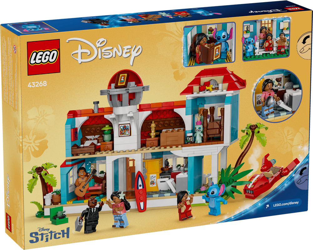LEGO Set 43268-1 Lilo and Stitch Beach House (2025 Disney ...