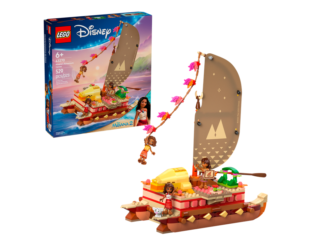LEGO Set 43270-1 Moana's Adventure Canoe (2025 Disney) | Rebrickable ...