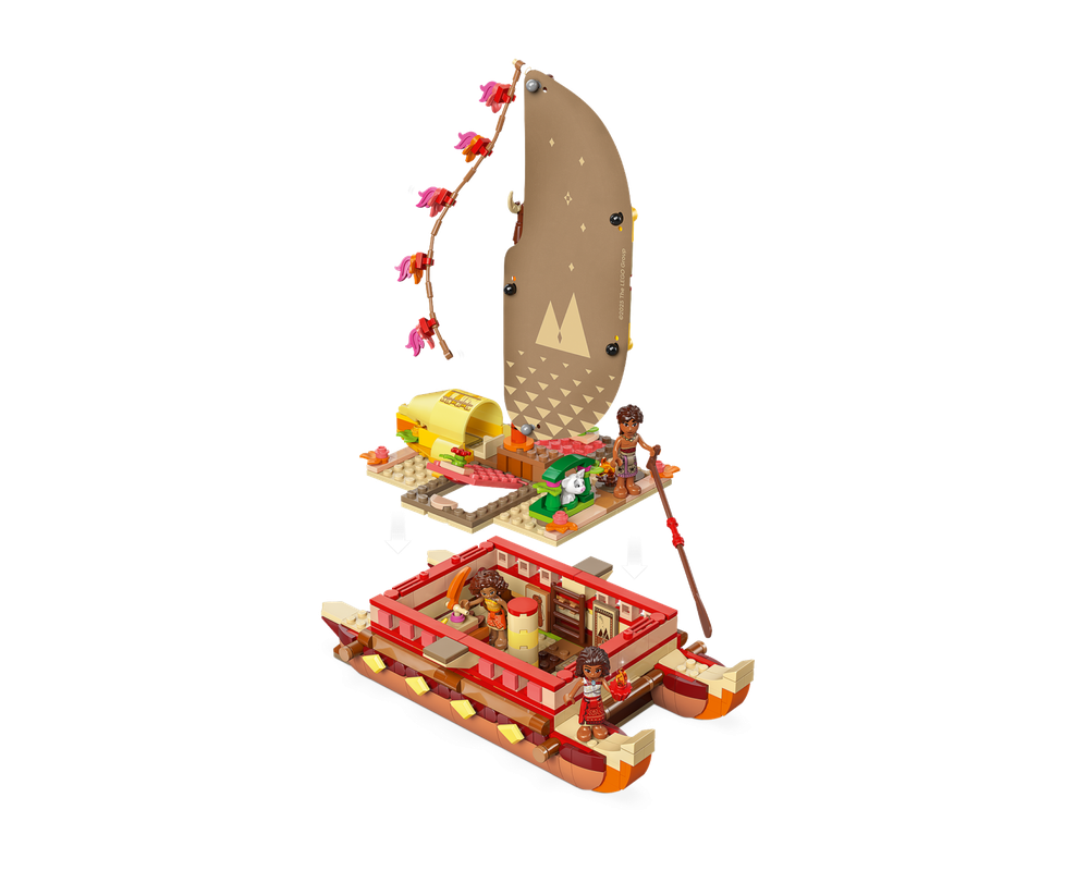 LEGO Set 43270-1 Moana's Adventure Canoe (2025 Disney) | Rebrickable ...