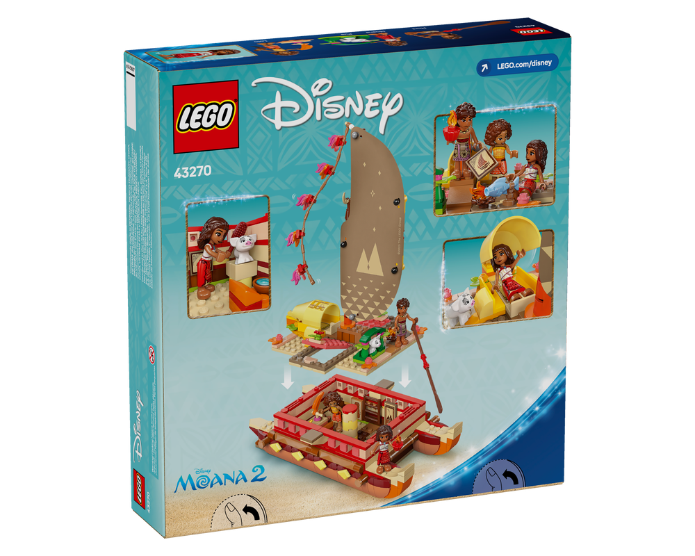 LEGO Set 43270-1 Moana's Adventure Canoe (2025 Disney) | Rebrickable ...