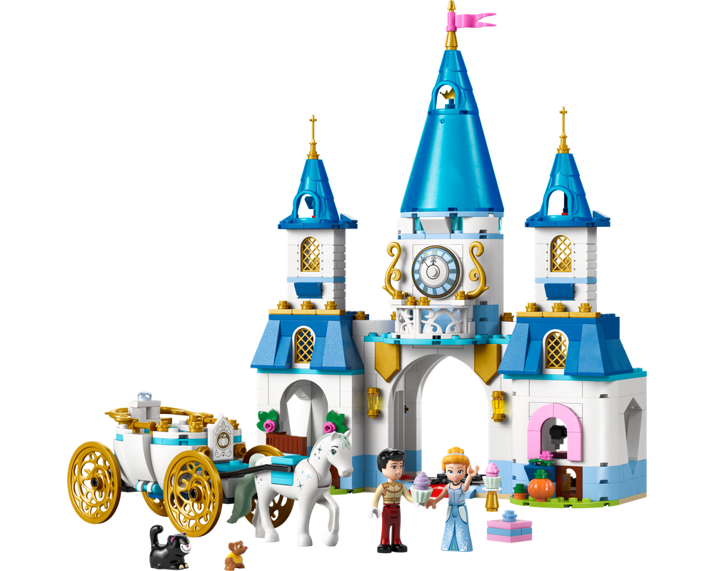 LEGO Set 43275-1 Cinderella's Castle & Horse Carriage (2025 Disney ...
