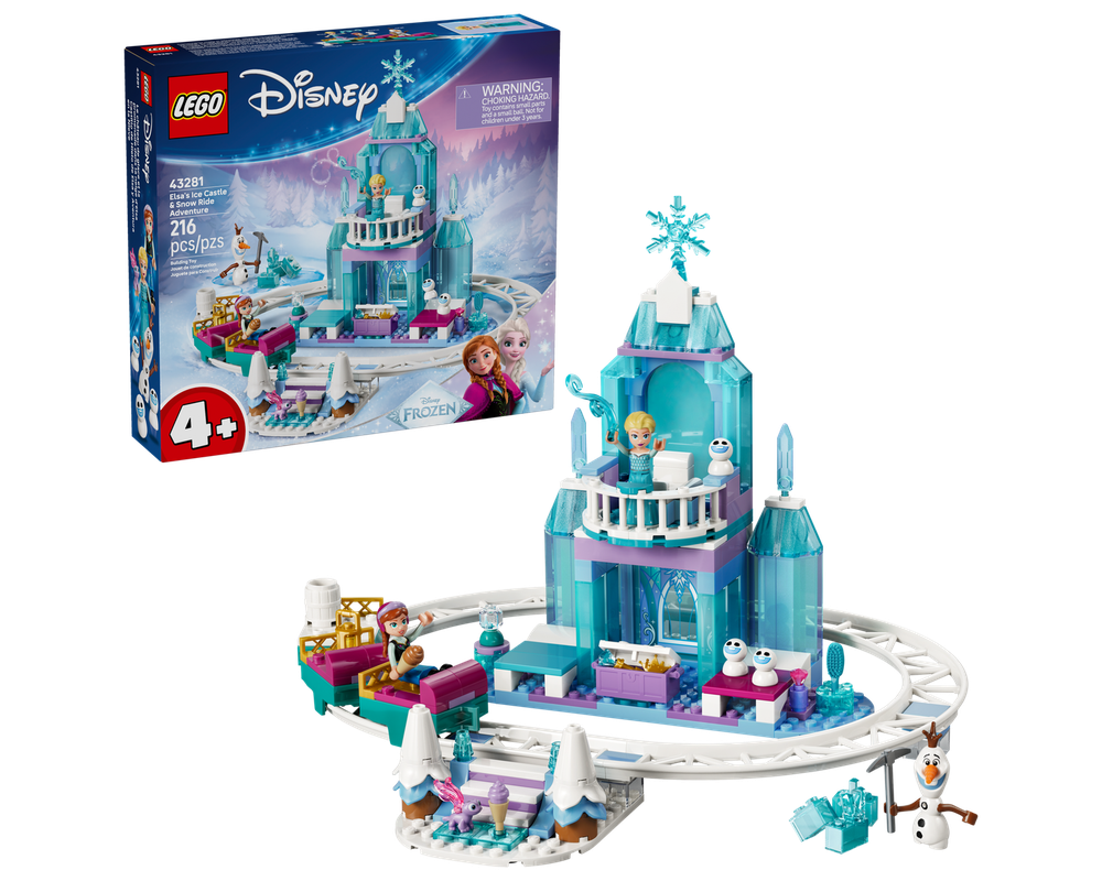 LEGO Set 43281-1 Elsa's Ice Castle & Snow Ride Adventure (2026 Disney ...