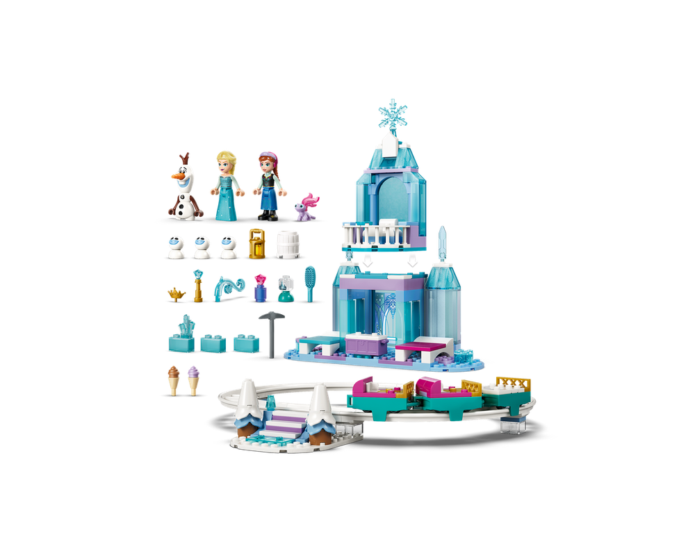 LEGO Set 43281-1 Elsa's Ice Castle & Snow Ride Adventure (2026 Disney ...