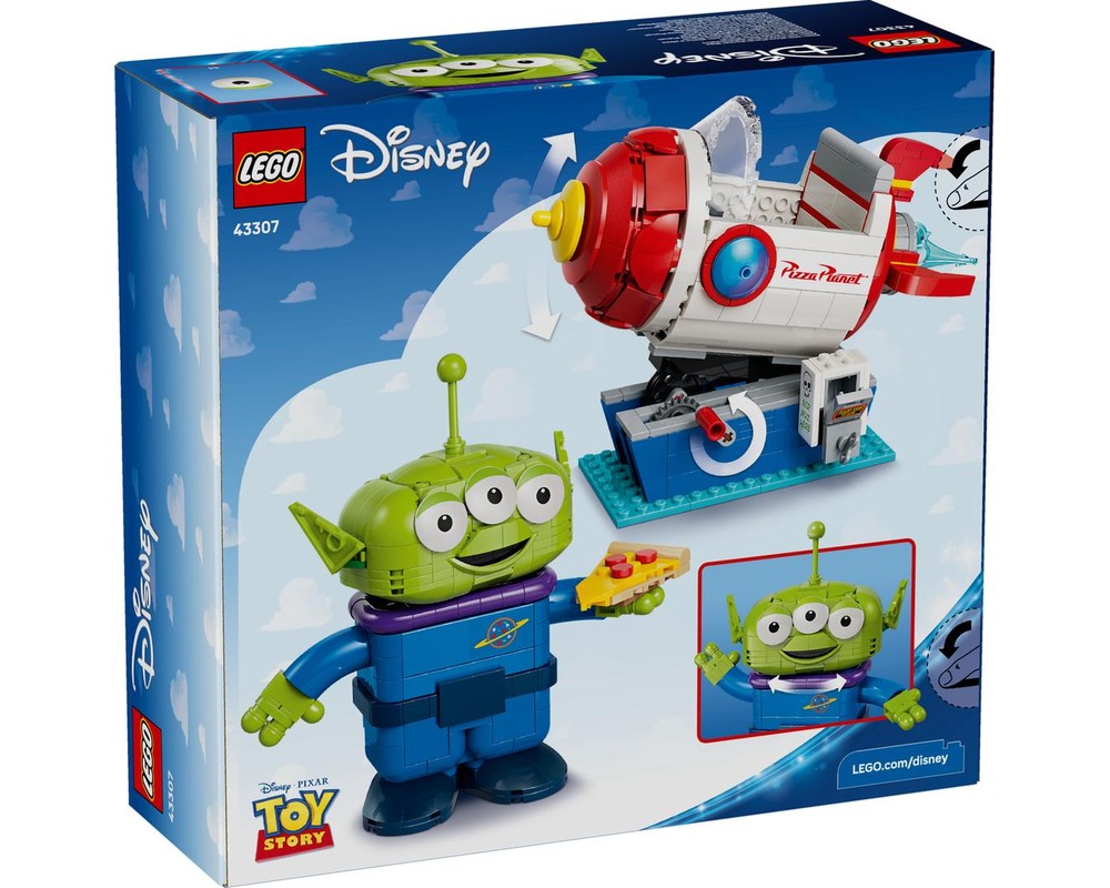 LEGO Set 43307-1 Alien with Pizza Planet Rocket Ride (2026 Disney ...