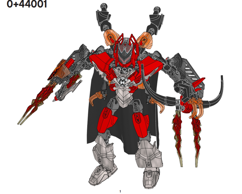 LEGO Set 44000-1-b1 Furno and Pyrox Combiner Model (2013 Hero Factory ...
