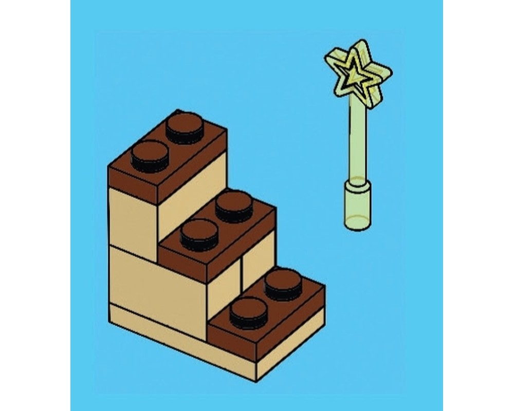 LEGO Set 4428-1-s4 2012 - Day 4: Stairs and Star for Tree (2012 ...