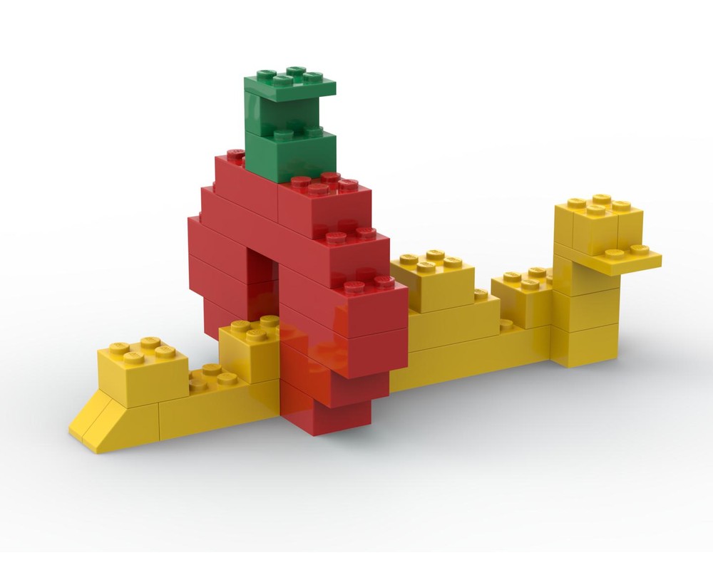 LEGO Set 4496-2-b13 Worm with Apple (2005 Creator) | Rebrickable ...