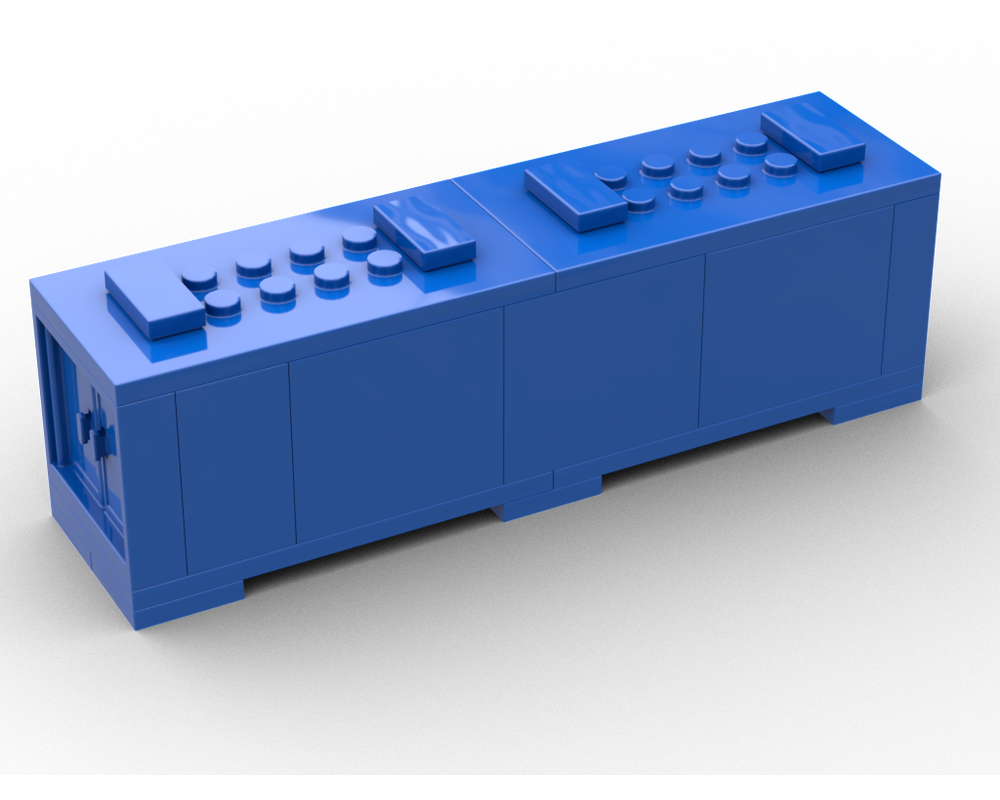 LEGO Set 4549-1-s5 Blue Shipping Container 4 x 16 (1993 Train > 9V ...
