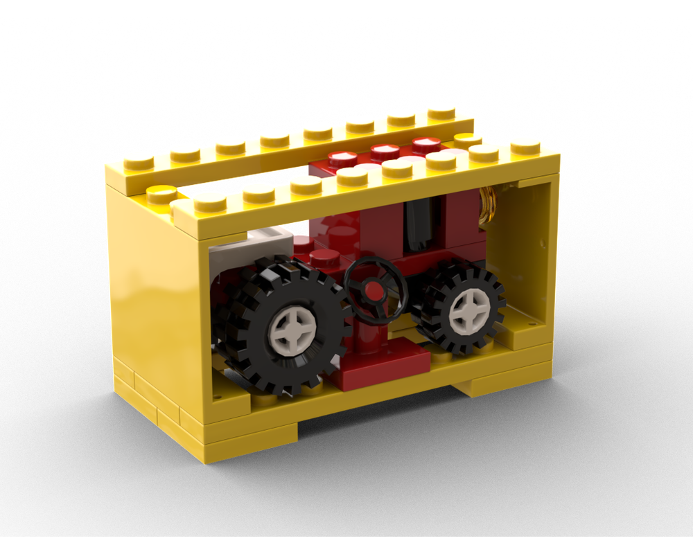 LEGO Set 4563-1-s2 Tractor in Shipping Container (1991 Train > 9V ...