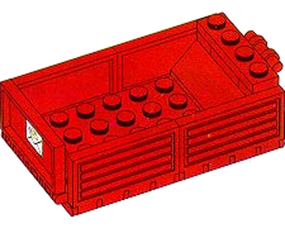 LEGO Set 4564-1-s8 Container Red (1993 Train > 9V) | Rebrickable ...