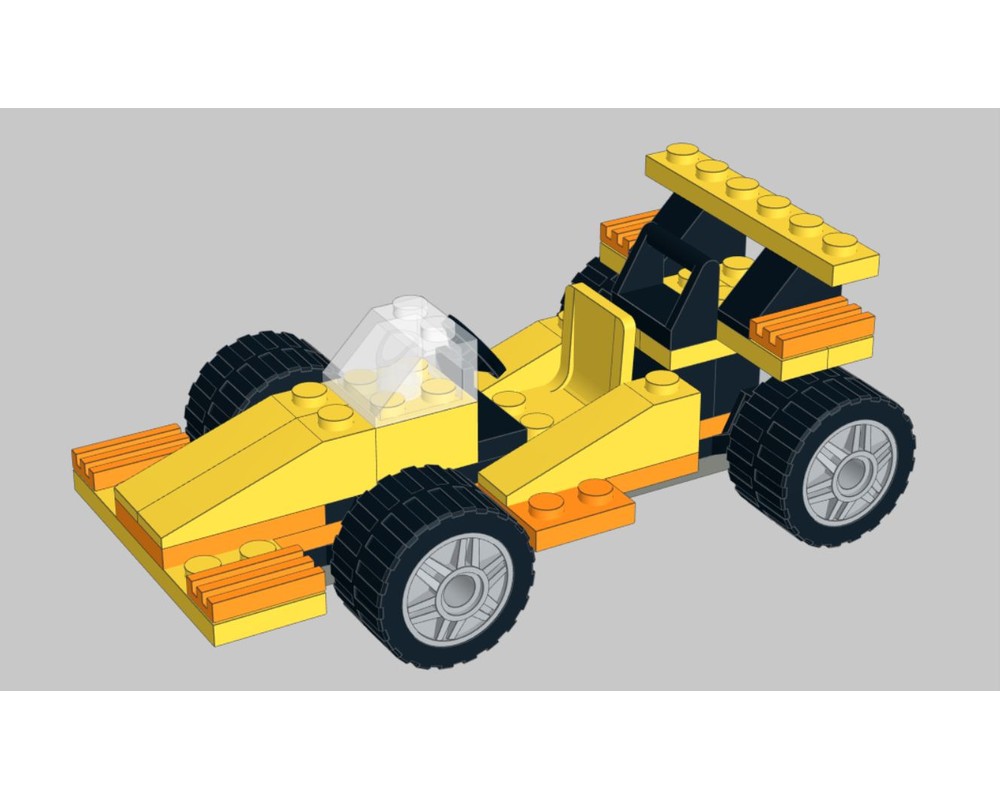 LEGO Set 4635-1-b3 Yellow Race Car (2012 Make & Create > Bricks & More ...