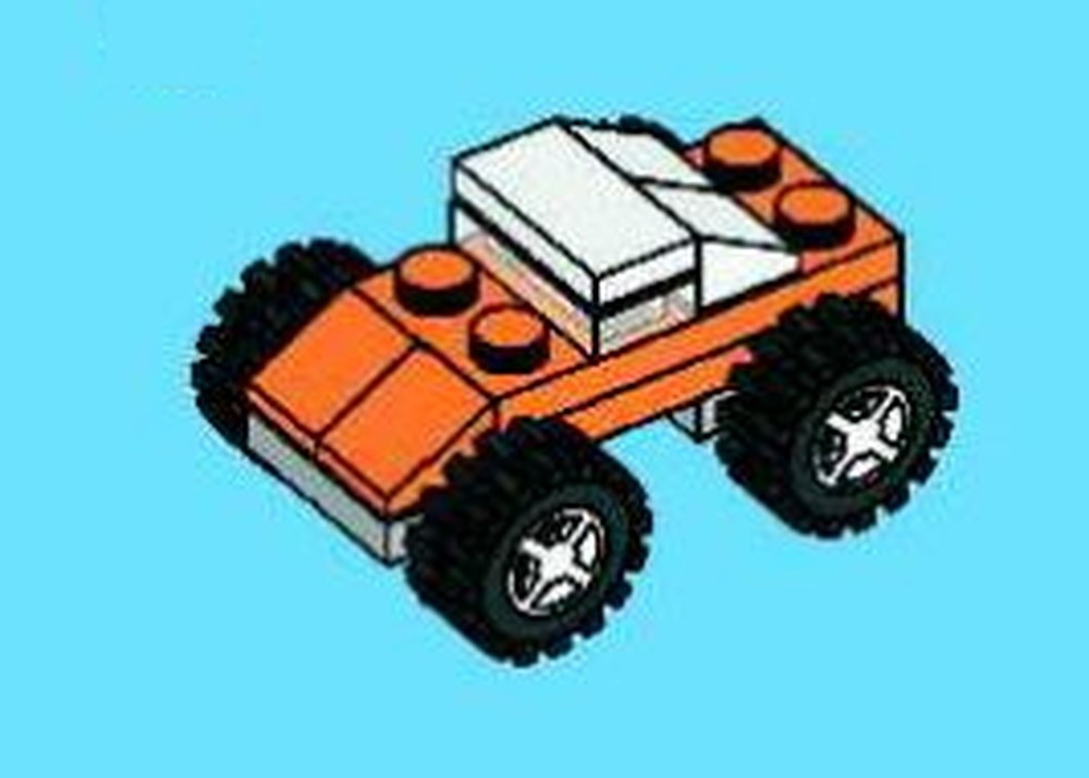 LEGO Set 4838-1-s2 Orange Car (2008 Creator > Creator 3-in-1 ...