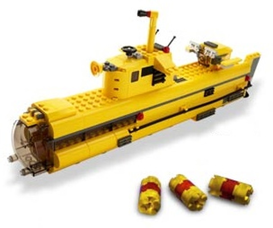LEGO Set 4888-1-b10 Submarine with Sonar Buoy Dropping Function (2005 ...
