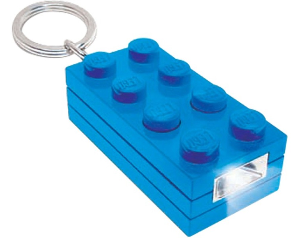 LEGO Set 5002805-1 2 x 4 Brick Key Light (Blue) (2013 Gear > Key Chain ...