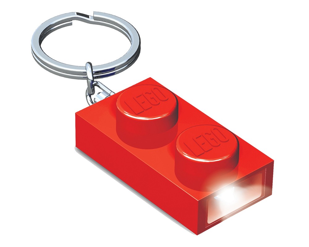LEGO Set 5004264-1 1 x 2 Brick Key Light (Red) (2014 Gear > Key Chain ...
