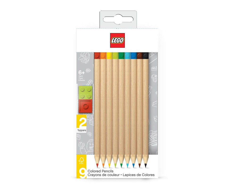 LEGO Set 5005148-1 9 Colored Pencils (2016 Gear > Stationery and Office ...