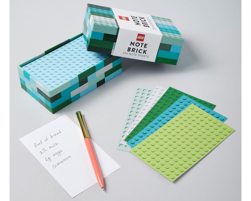 LEGO Set 5006202-1 Note Brick (Blue) (2021 Gear > Stationery and Office ...