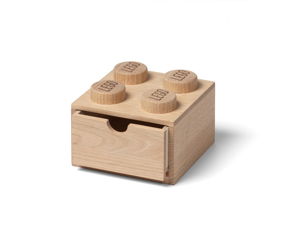 LEGO Set 5007113-1 Wooden Desk Drawer 2 x 2 (Light Oak) (2021 Gear ...