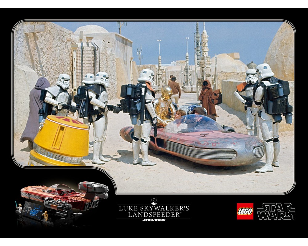 LEGO Set 5007501-1 Exclusive Star Wars Landspeeder Print (2022 Gear ...