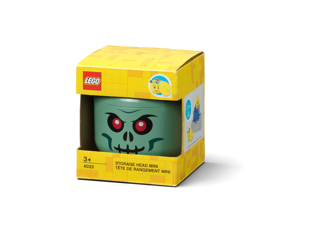 LEGO Set 5008081-1 Storage Head Mini (Sand Green Skeleton) (2023 Gear ...