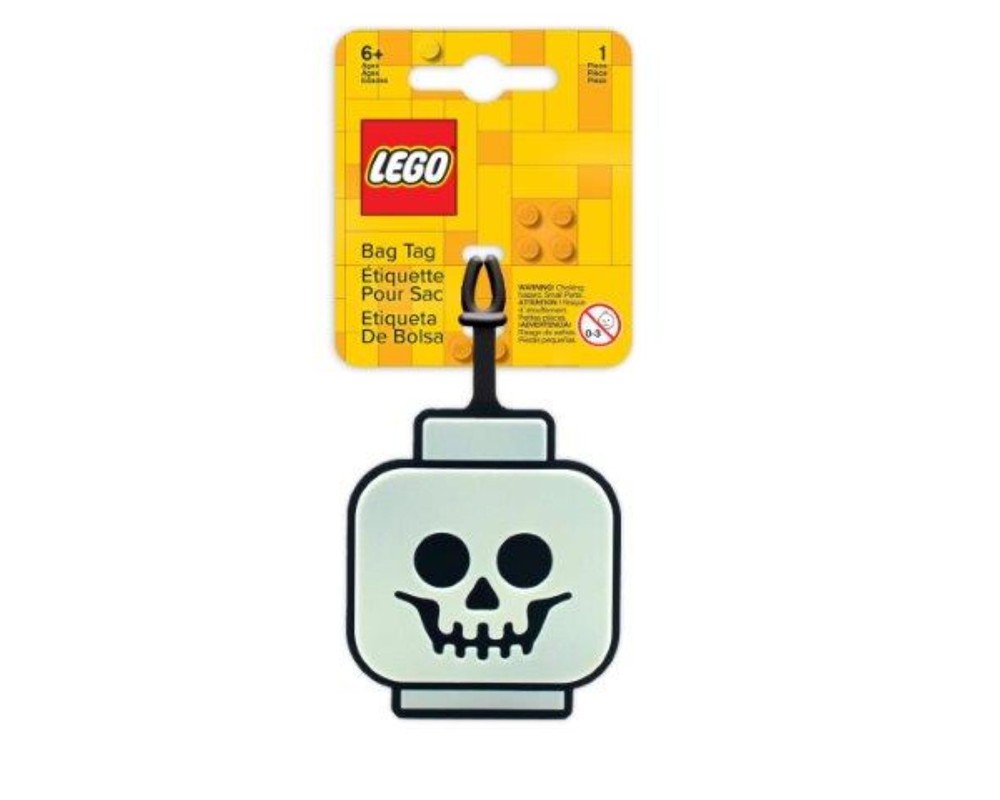 LEGO Set 5009498-1 Skeleton Head Glow-in-the-Dark Bag Tag (2025 Gear ...