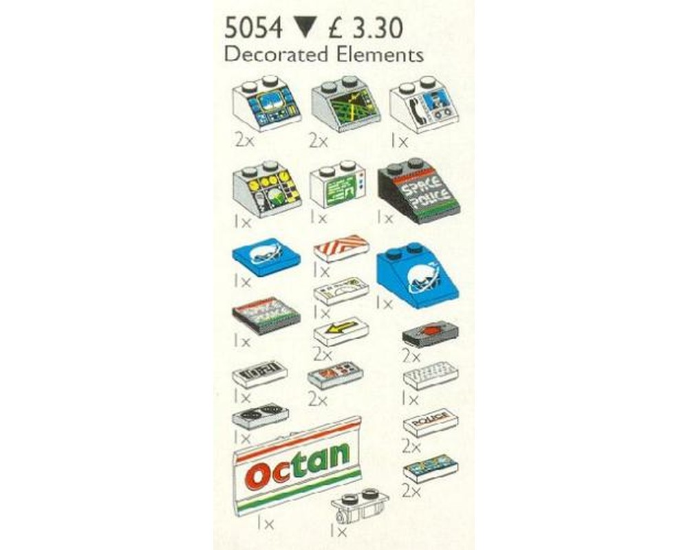 LEGO Set 5054-1 Decorated Elements (1993 Service Packs) | Rebrickable ...