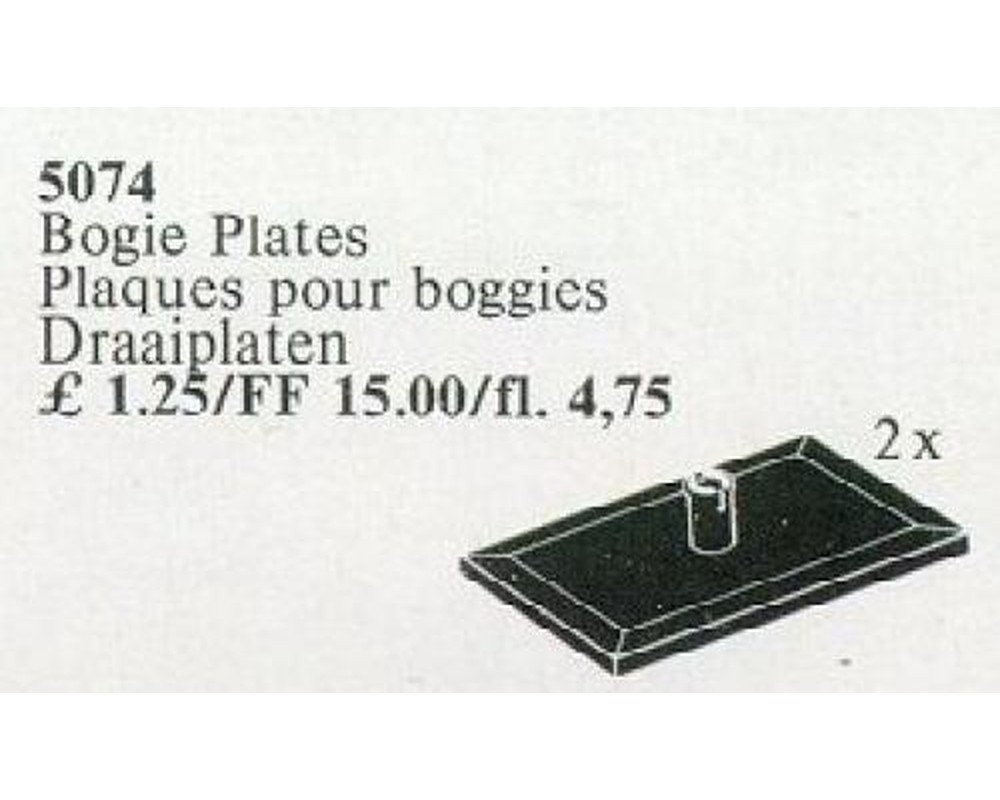 LEGO Set 5074-1 Bogie Plates, Black (1987 Service Packs > Train ...