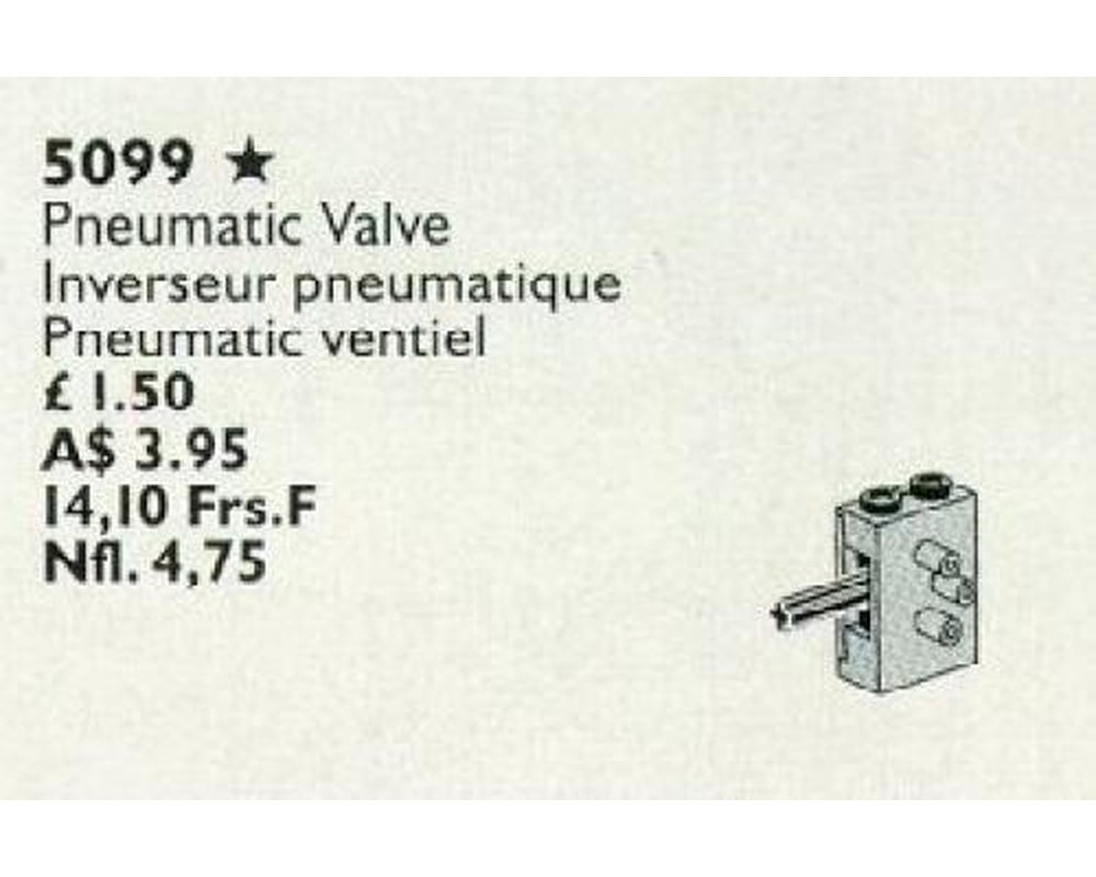 LEGO Set 5099-1 Pneumatic Valves (1997 Service Packs > Technic ...
