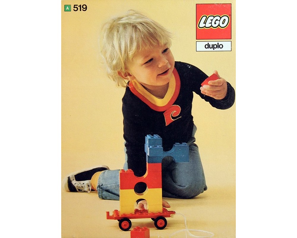 LEGO Set 519-8 Bricks, Half Bricks, Arches, Trolley (1975 Duplo > Basic ...
