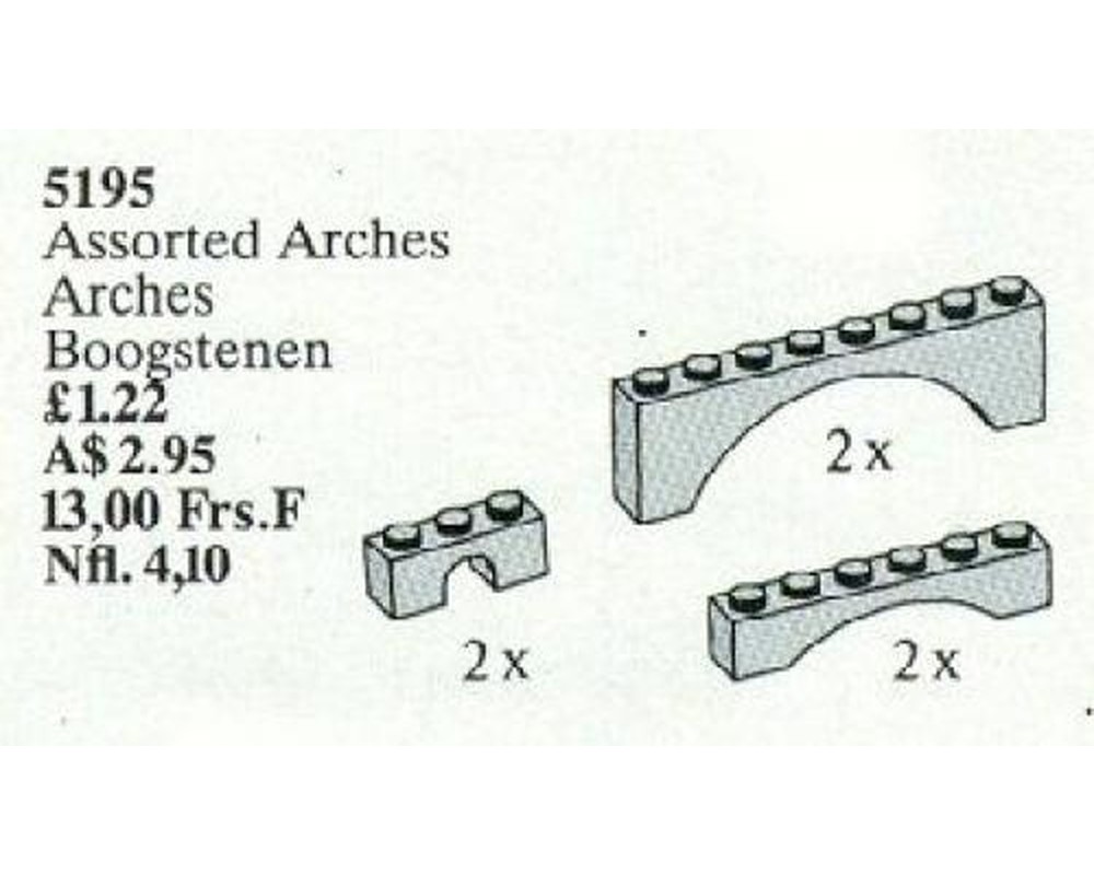 LEGO Set 5195-1 Assorted Arches (1989 Service Packs) | Rebrickable ...