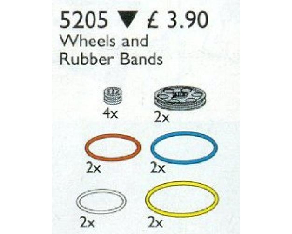 LEGO Set 5205-1 Pulleys and Rubber Belts (1999 Service Packs > Technic ...